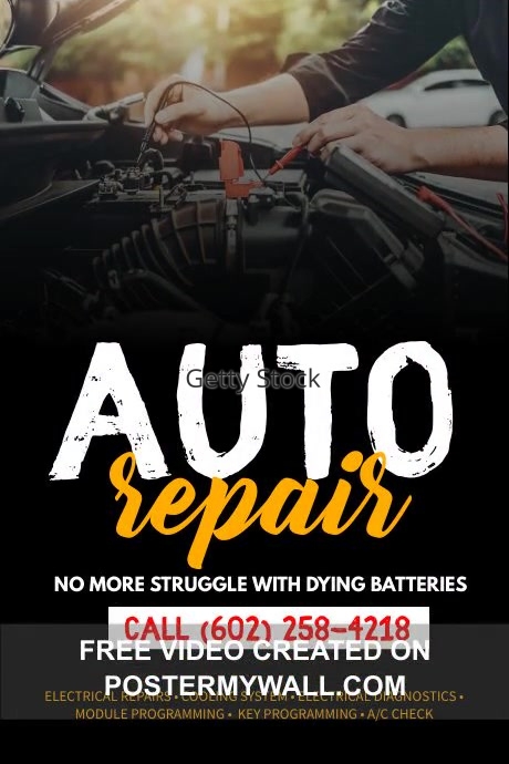 Auto Repair Service Poster Template | PosterMyWall