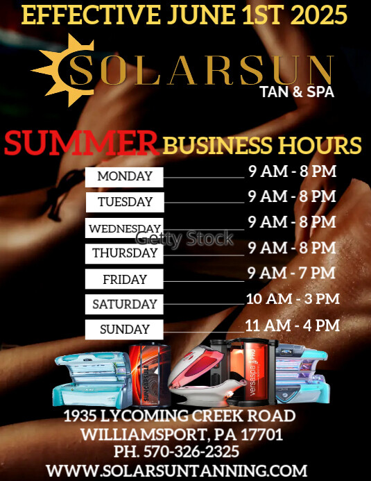 Somerset SUMMER Hours | PosterMyWall