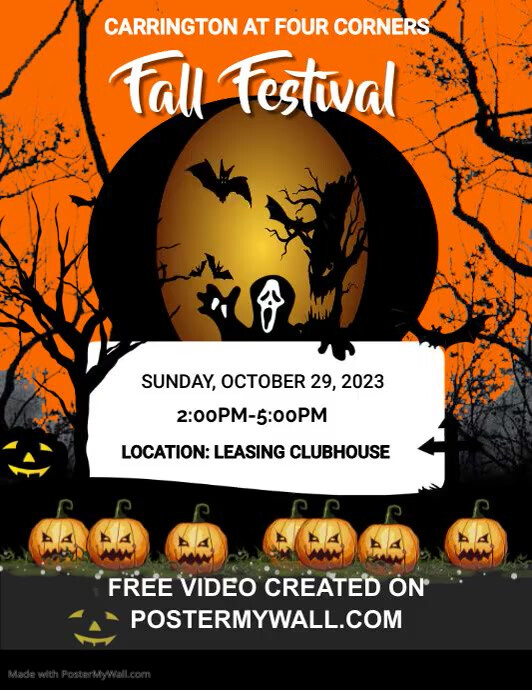 Copy of fall festival costume contest halloween (1) | PosterMyWall