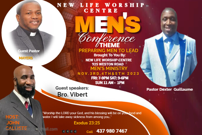 Men's Conference | PosterMyWall