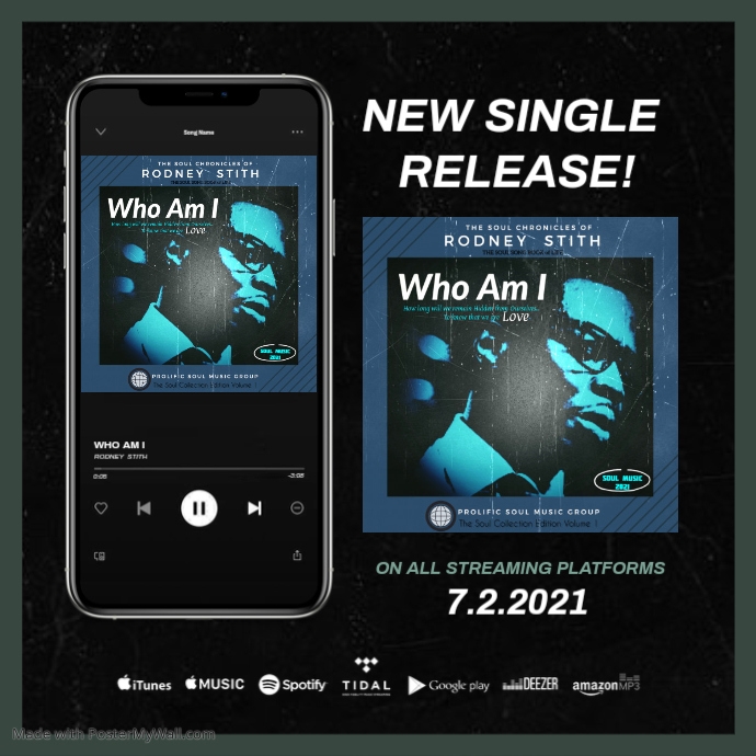 "Who Am I" NEW SINGLE RELEASE AVAILABLE | PosterMyWall