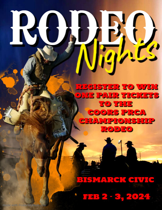 Rodeo tix registration box | PosterMyWall