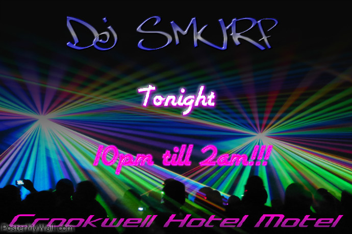 Copy of Dj Smurf @ Crookwell Hotel Motel Tonight | PosterMyWall