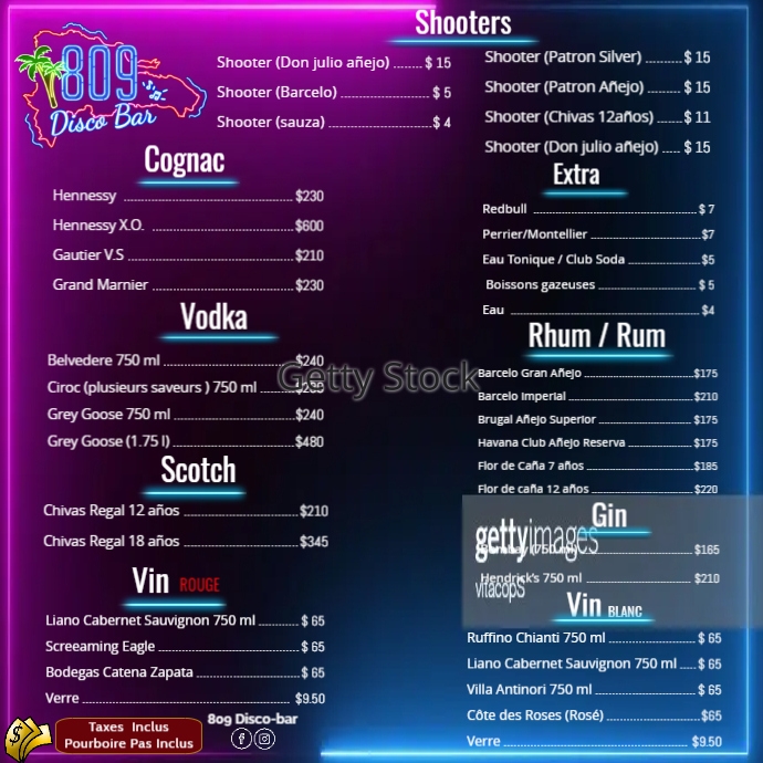 Menu goo | PosterMyWall