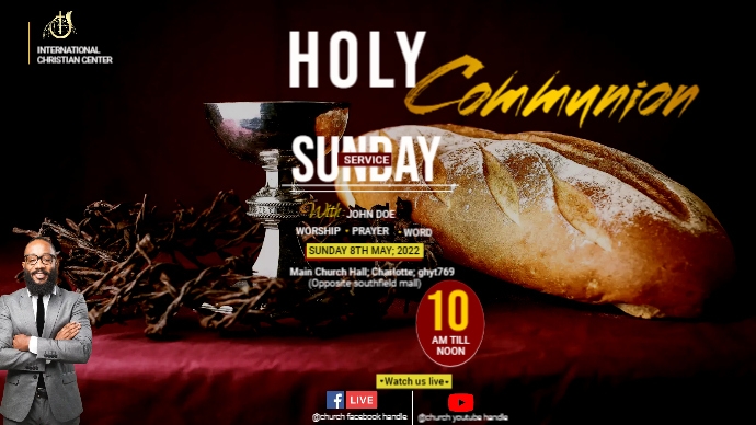 communion service | PosterMyWall