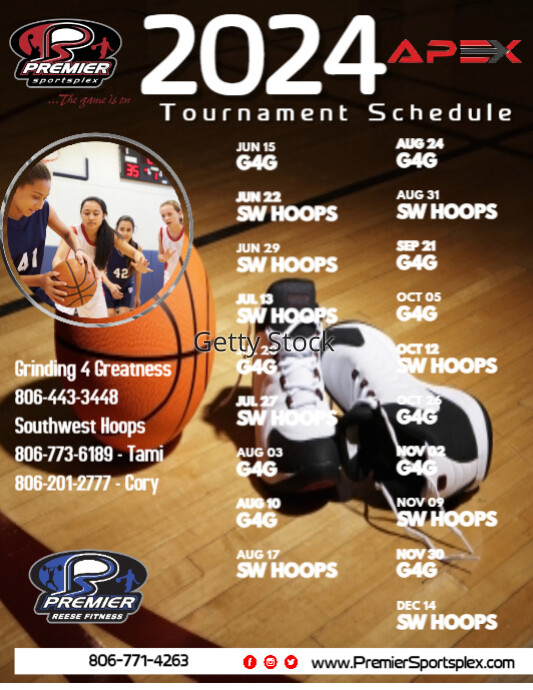 2024 Tournament Calendar | PosterMyWall