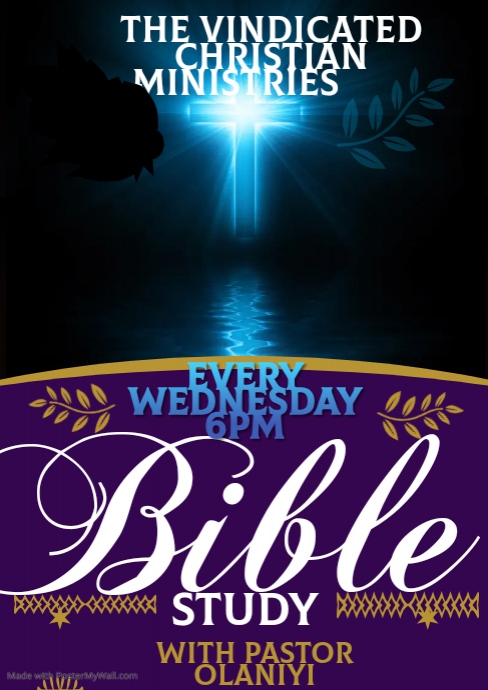 Copy of BIBLE STUDY POSTER | PosterMyWall