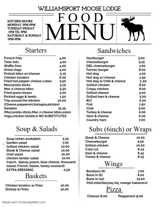 Copy of Menu | PosterMyWall