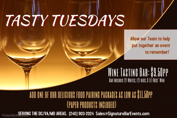 Tasting Tuesdays | PosterMyWall