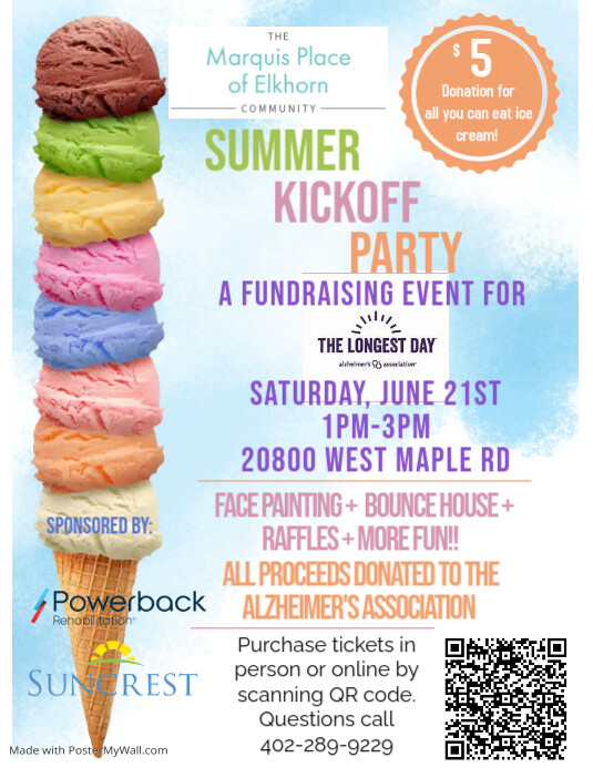 Ice Cream Party Poster | PosterMyWall