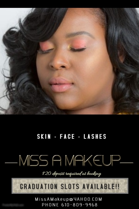 Graduation Makeup Flyer 2018 | PosterMyWall