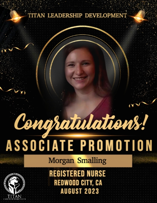 Associate Promotion - Morgan Smalling | PosterMyWall
