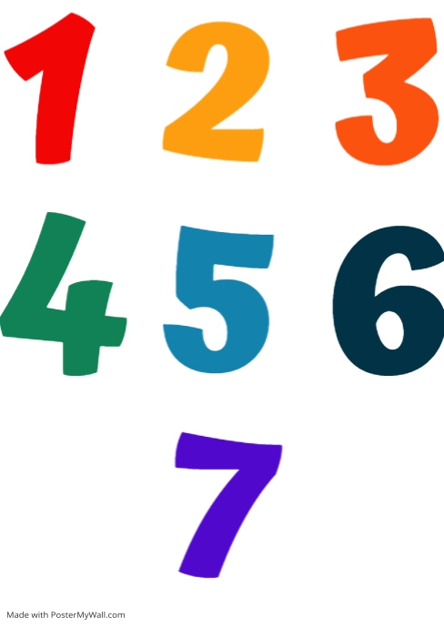 Numbers School Poster | PosterMyWall