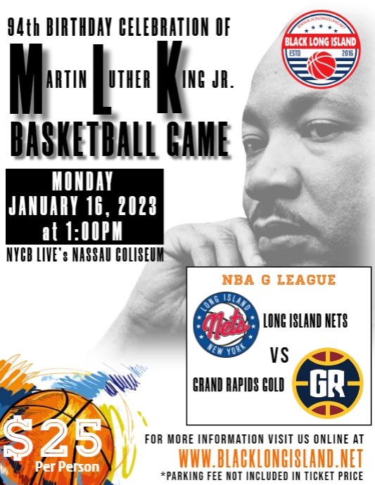 MLK Basketball draft | PosterMyWall