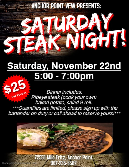 Steak Night (1) | PosterMyWall