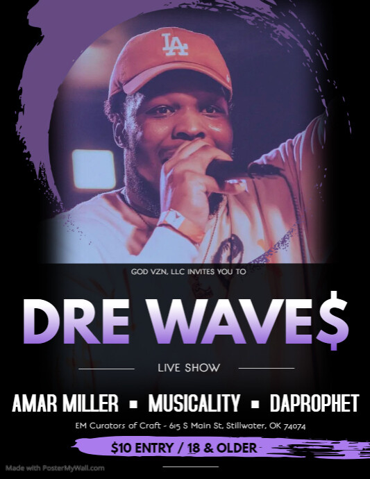 Dre Wave$ Show | PosterMyWall