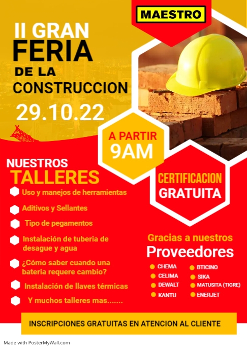 Construction Flyer | PosterMyWall