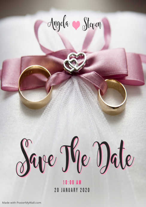 Copy of Salinan Salinan Save The Date Template | PosterMyWall