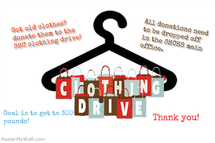 SHC clothing drive | PosterMyWall