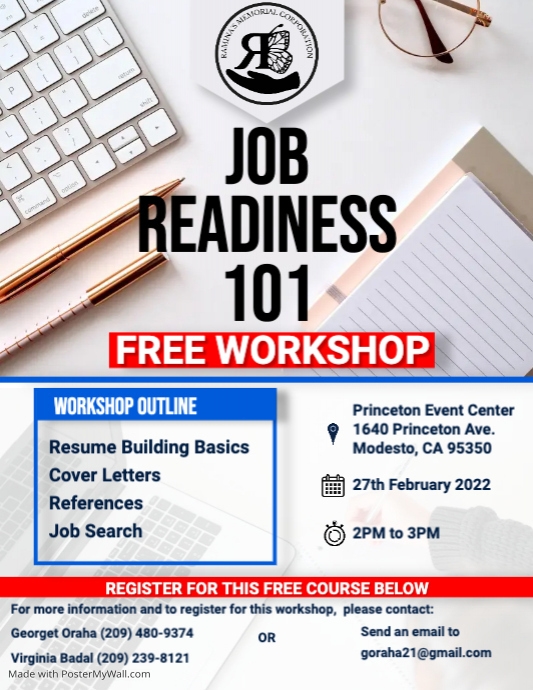 Copy of Resume Writing Workshop Flyer 2021 | PosterMyWall