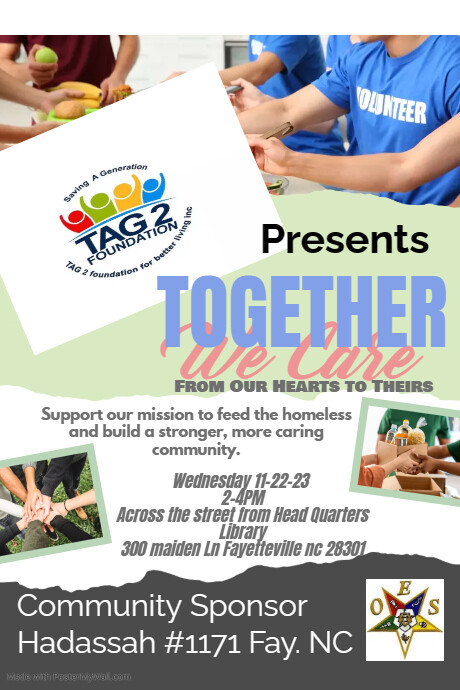 Feed The Homeless Fundraiser Flyer Poster | PosterMyWall