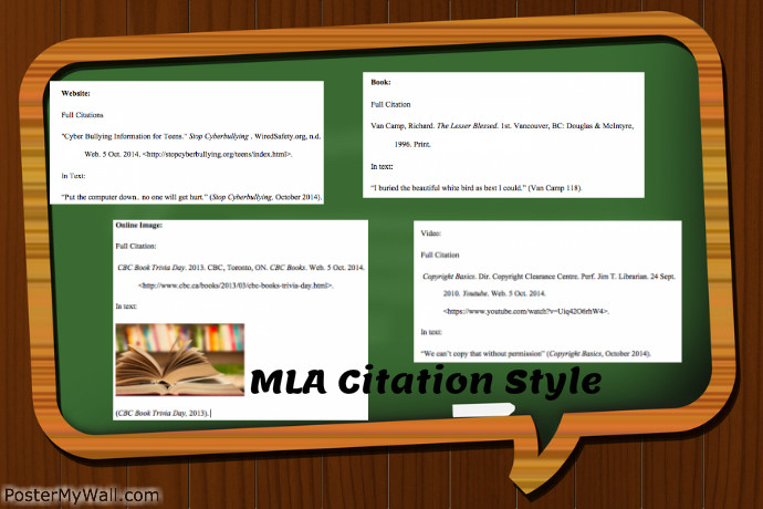 MLA Citation Style | PosterMyWall