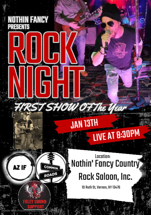 Rock Night Flyer | PosterMyWall