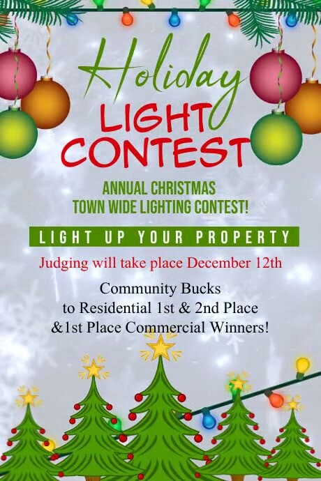 Christmas Light Contest | PosterMyWall