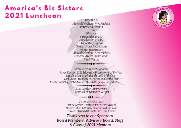 Copy of Official 2021 Luncheon Program | PosterMyWall