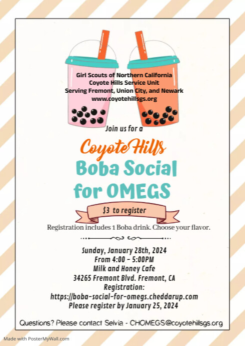 Milktea boba party birthday invitation | PosterMyWall