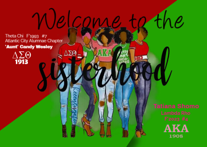 DST AKA Sisterhood Card | PosterMyWall