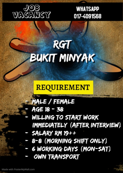 Copy of Creative Job vacancy template | PosterMyWall