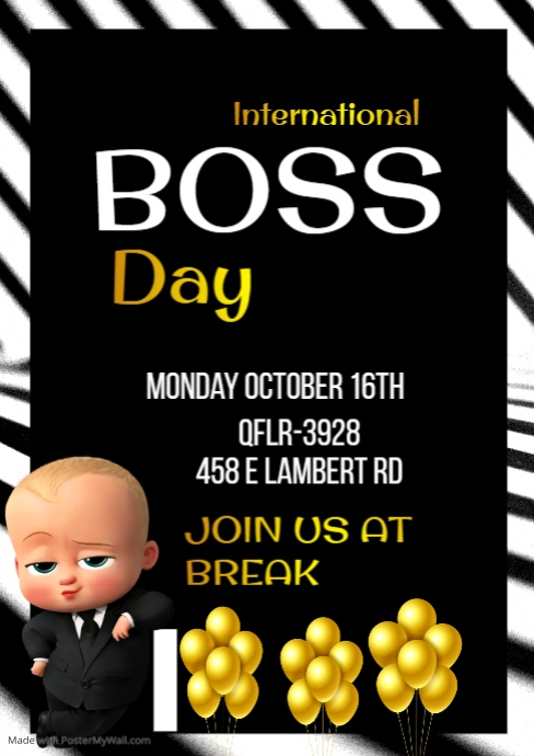 BOSS BABY BIRTHDAY | PosterMyWall