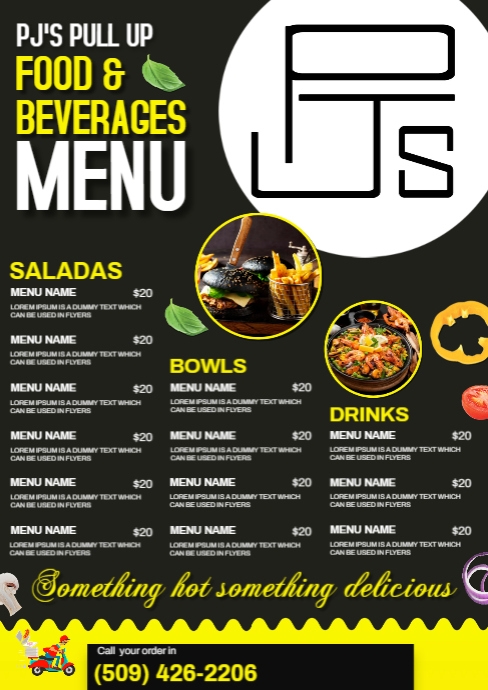 Restaurant menu video | PosterMyWall