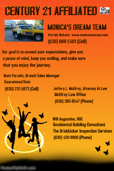 Copy of Monica's Dream Team | PosterMyWall