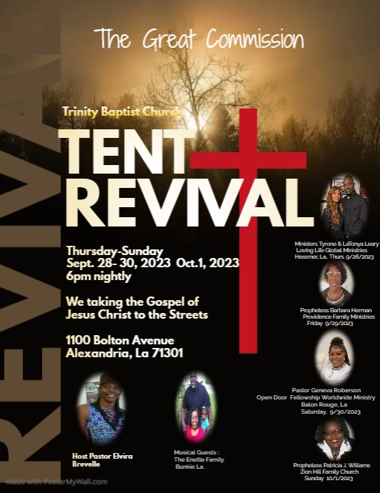 Tent Revival Flyer | PosterMyWall