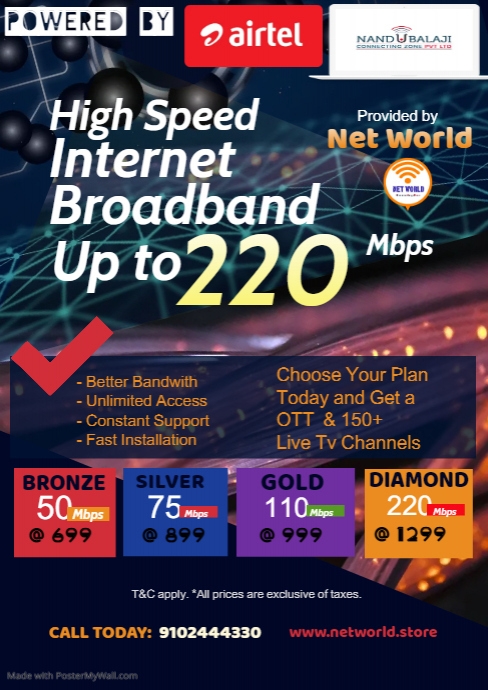 Copy of Internet Broadband Flyer | PosterMyWall