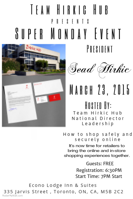 Monday Event | PosterMyWall