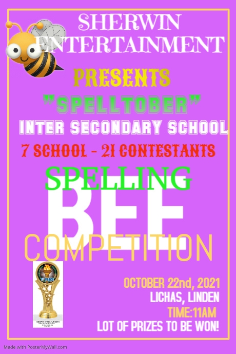 Copy of Spelling Bee Poster | PosterMyWall