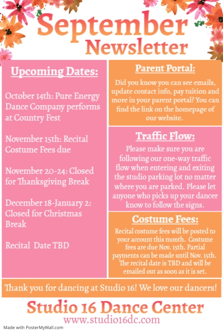 Copy of September Newsletter 23 | PosterMyWall