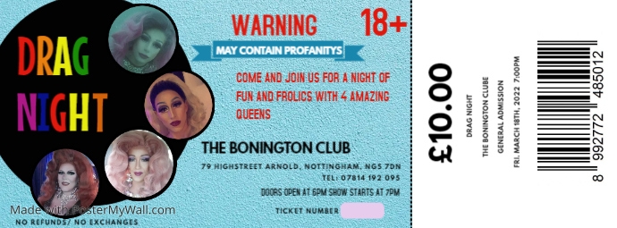 Copy of Copy of Copia de Copia de Ticket | PosterMyWall