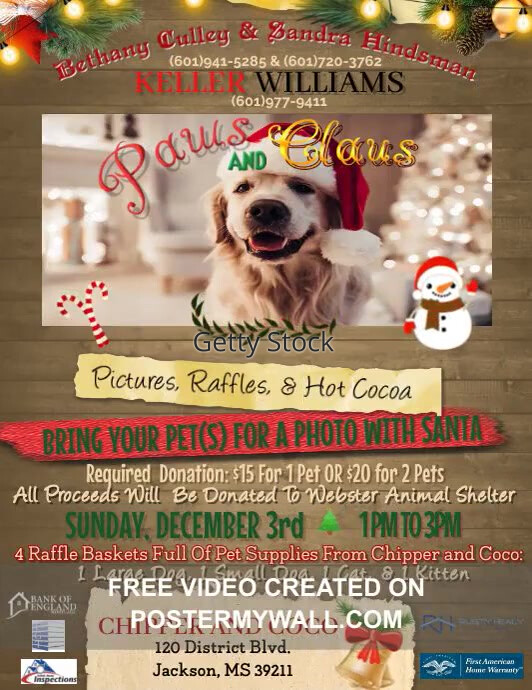 Paws and Claus Flyer #2 (1) | PosterMyWall