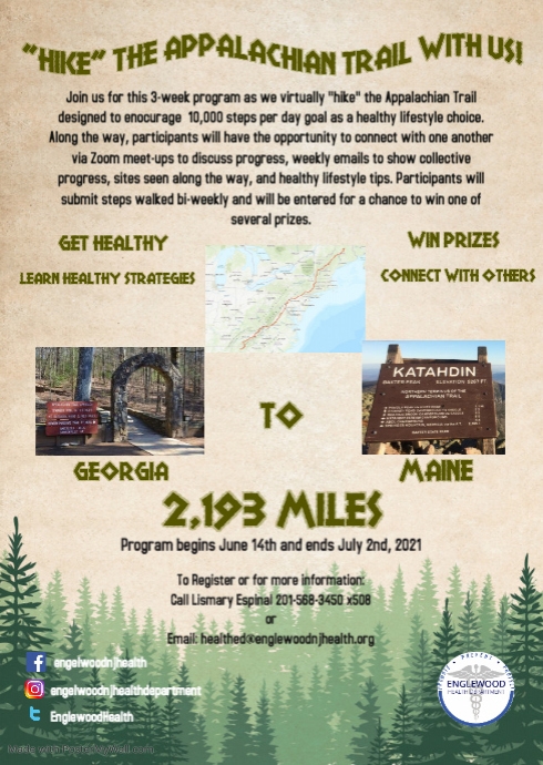 Walking Program Summer 2021 | PosterMyWall