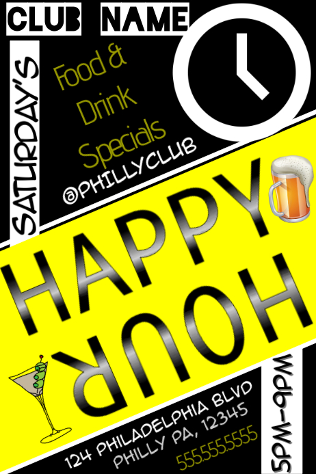 happy hour Template | PosterMyWall