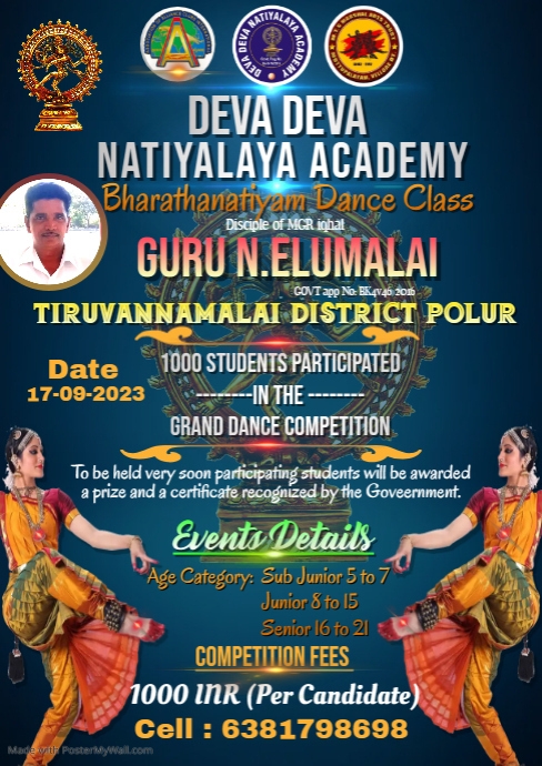 Indian Classical Dance, Dance Academy | PosterMyWall