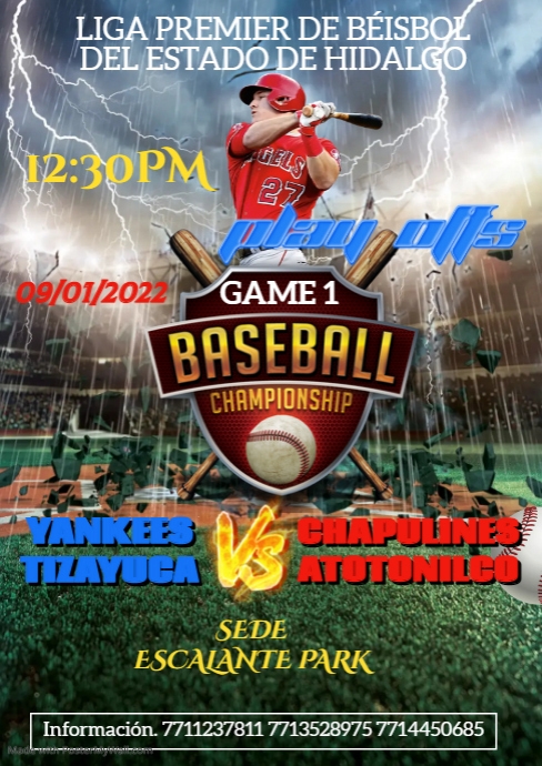 Copy of Copia de BASEBALL | PosterMyWall