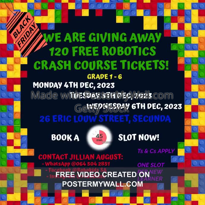 Animated Lego Party Event Template | PosterMyWall