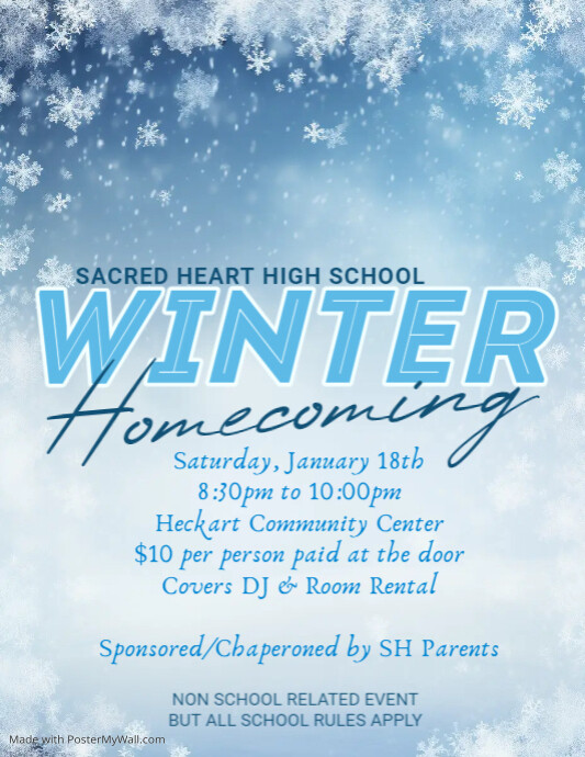 Snow Event flyer template | PosterMyWall