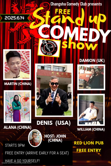 Copy of Copy of stand up comedy night flyer template | PosterMyWall