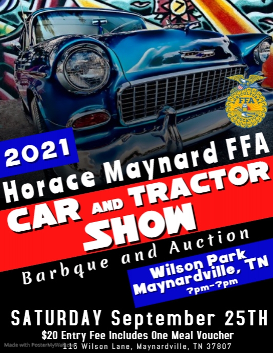 Copy of 2019 FFA Car Show | PosterMyWall